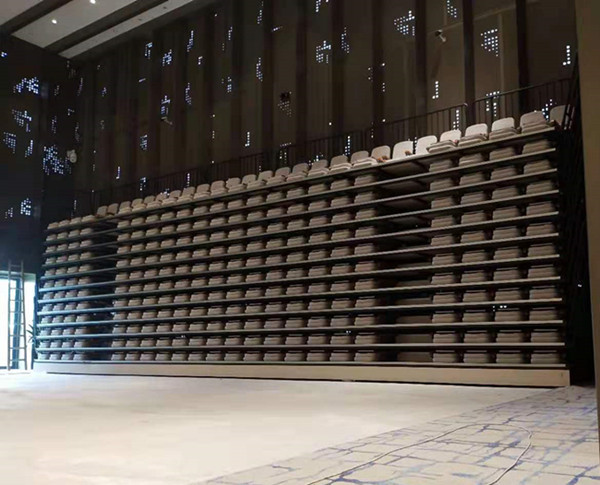 Wood Armrest Auditorium Classroom Seating / Audience Systems ...